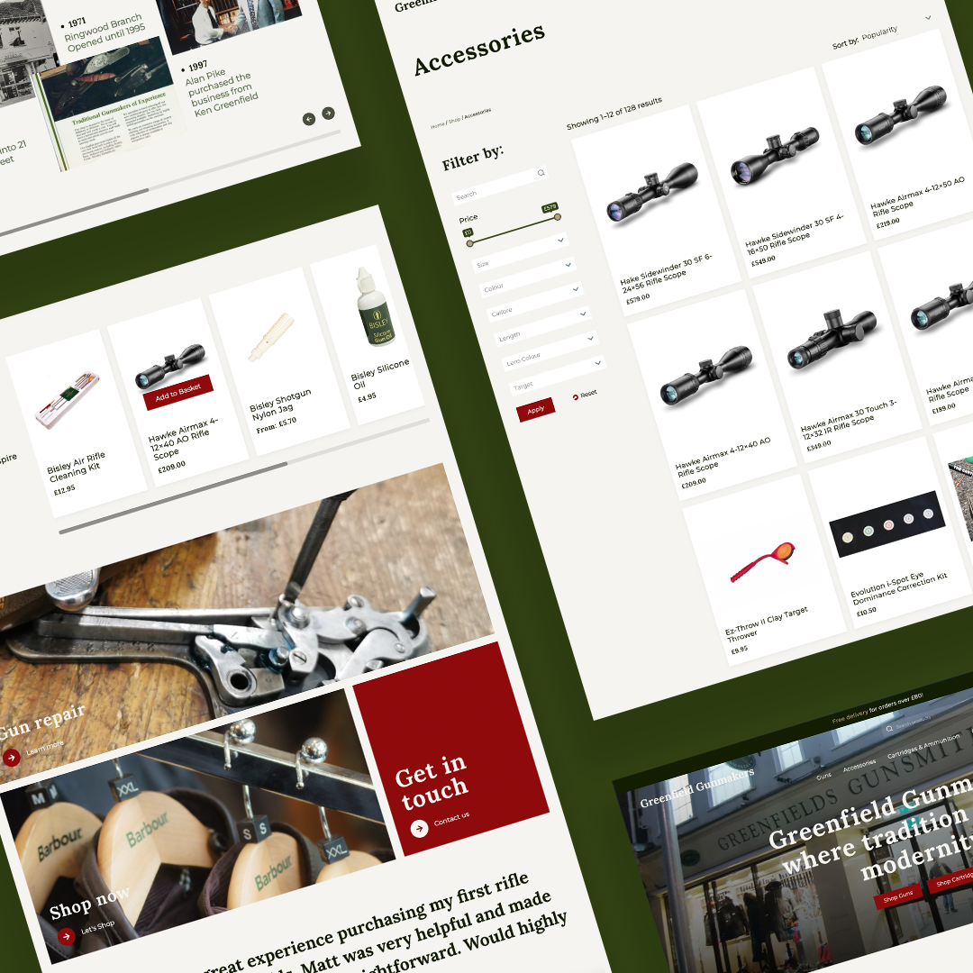 Introducing our new Greenfield Guns Website | Greenfield Gunmakers